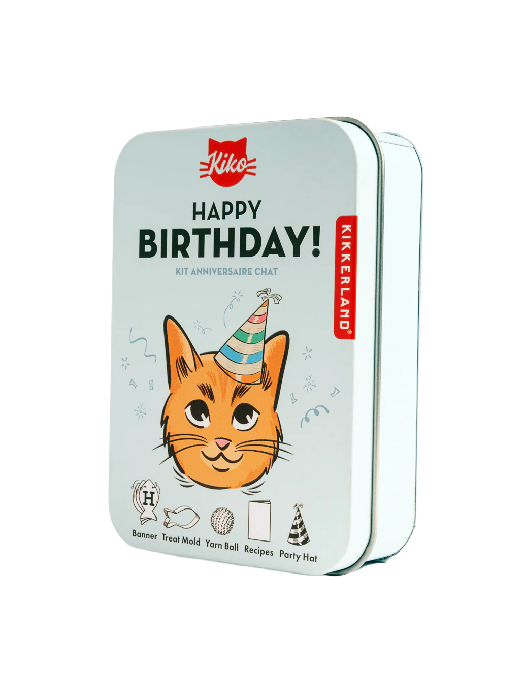 Zestaw dla kota Kobe Cat Birthday Kit - Kikkerland- BÉBÉ Concept BIRTHDAY
