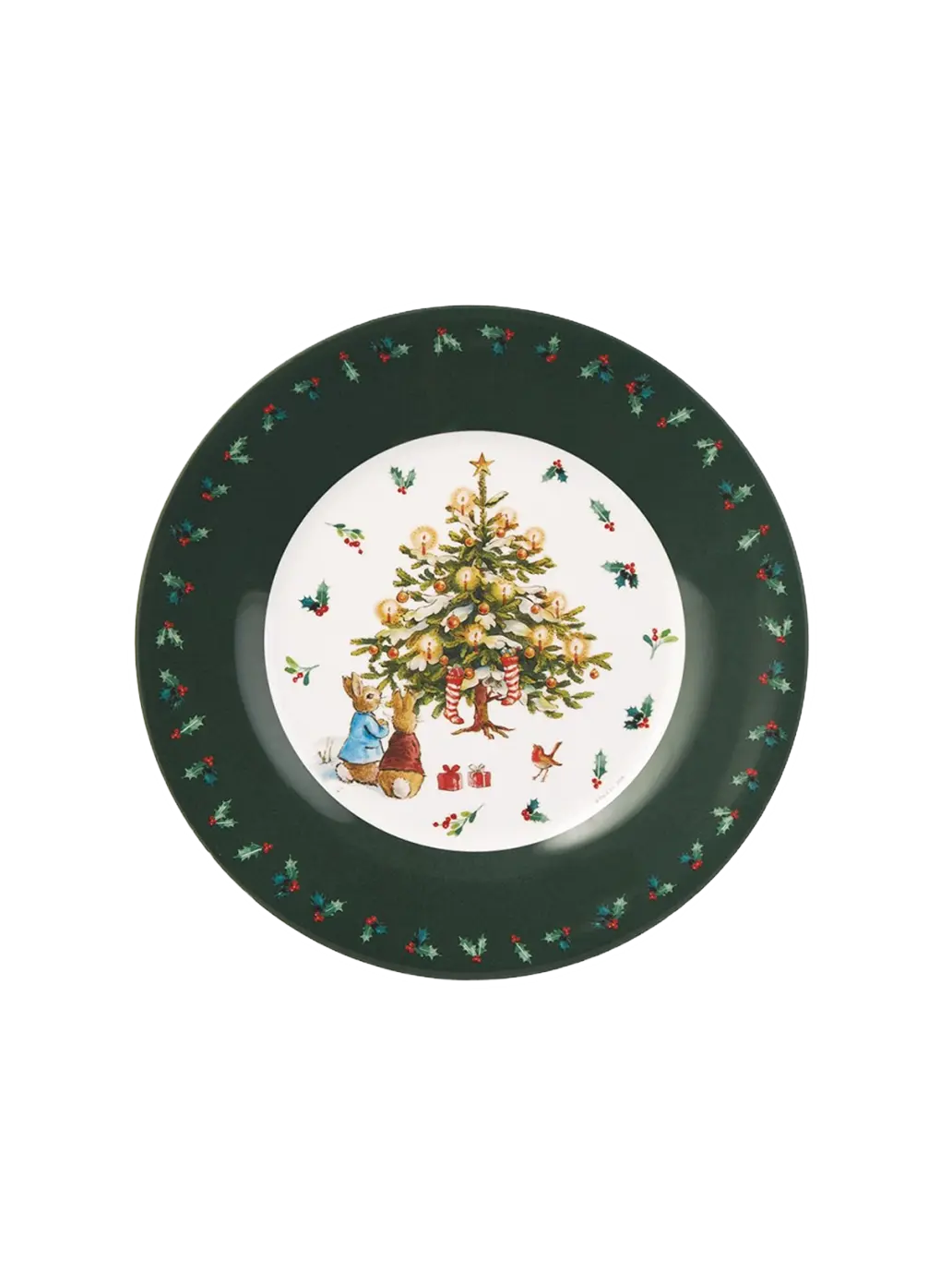 Talerz dziecięcy z melaminy Peter Rabbit Christmas - Maison Petit ...